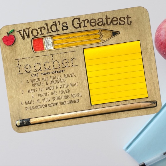 Other | Teacher Appreciation Sticky Note Holder | Poshmark